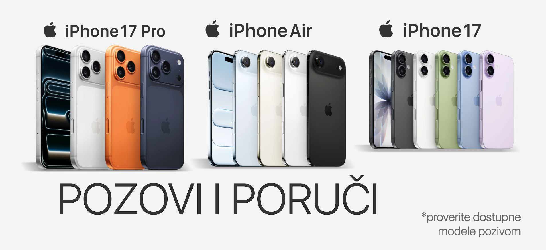 iPhone 17 i Air telefoni - Prodaja Beograd